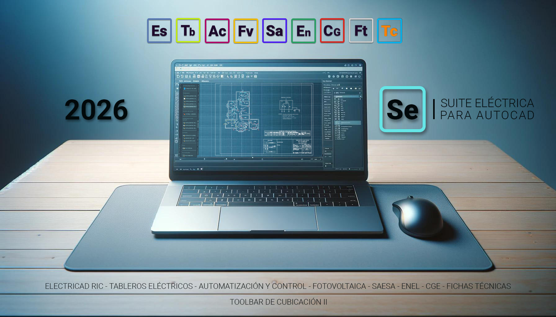 Suite Eléctrica completa 2026 para AutoCAD - CAD Asistencia
